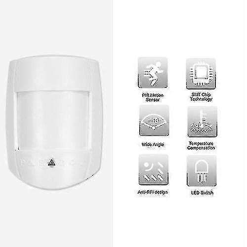 Wired Pir Motion Sensor Dual Passive Infrared Detector For Home Burglar ...