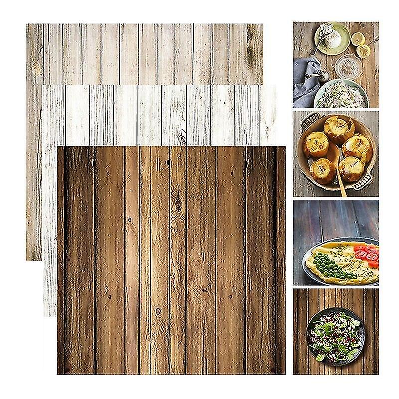 Retro Wood Board Backdrop Food Photography Background Texture Studio ...