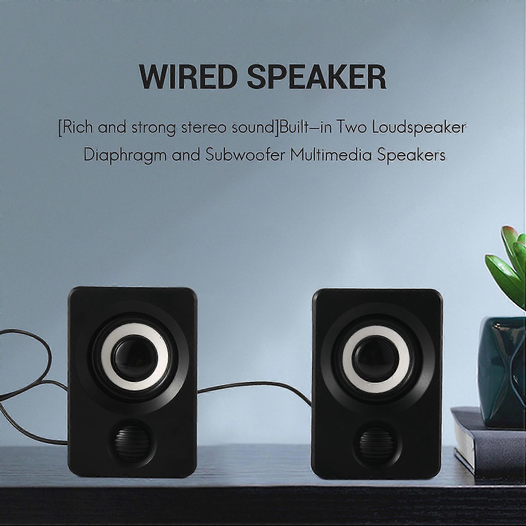Surround Computer Speakers with Stereo USB Wired Powered Multimedia ...