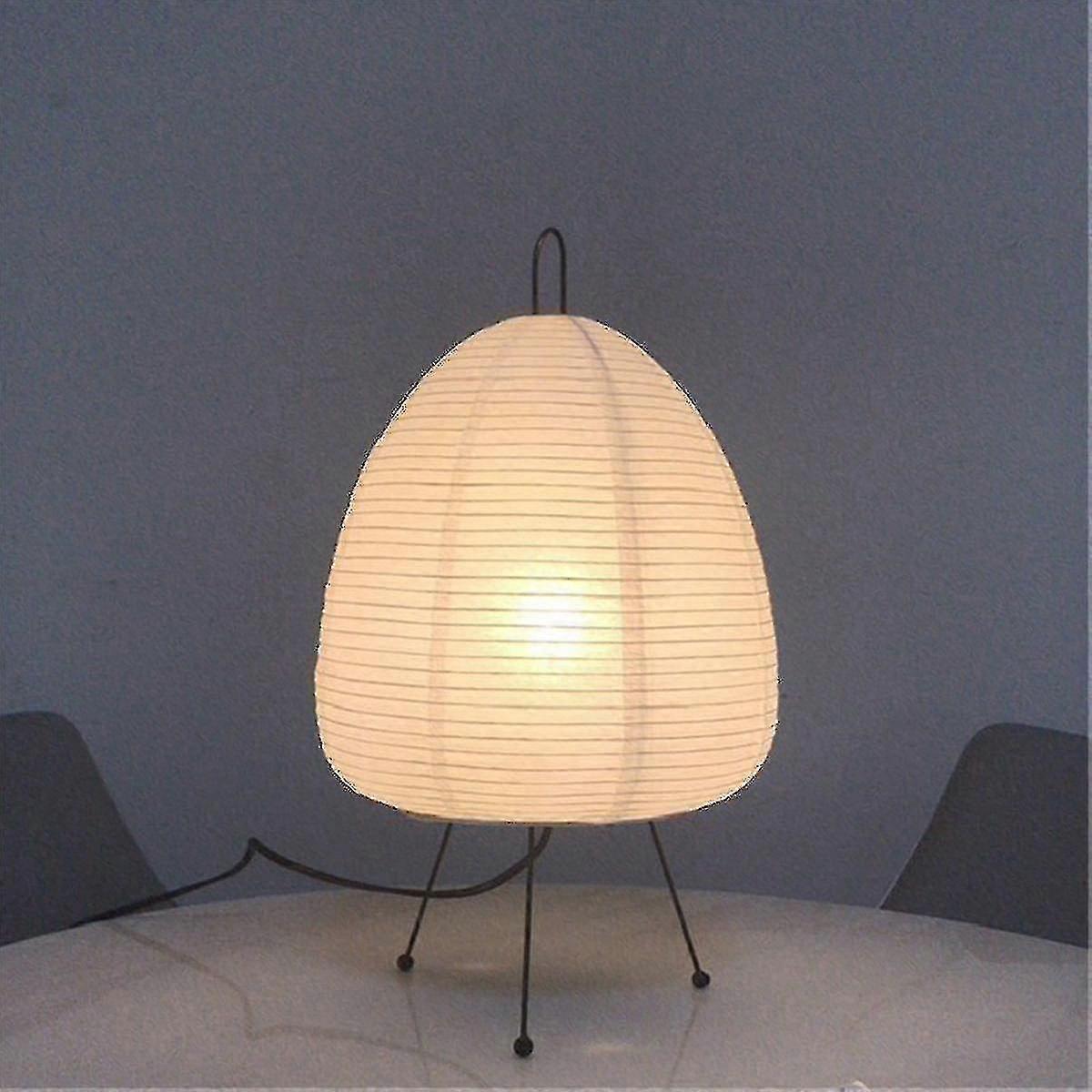 Japanese Rice Paper Lantern Led Table Lamp Living Room Bedroom Bedside ...