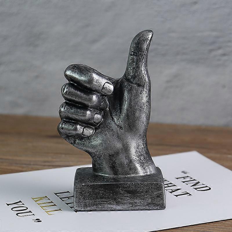 Hand Gesture Desk Statues Polyresin Finger Sculpture Decor Middle ...