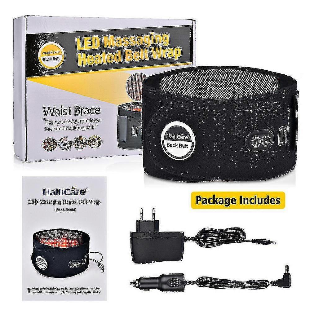 Heating Pad For Back Pain Massage - Heated Waist Belt Wrap - Belly And ...