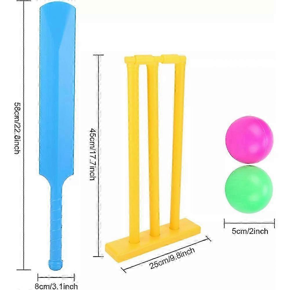 Children Cricket Set,Bat and Ball Beach Wicket Stand Children Cricket ...