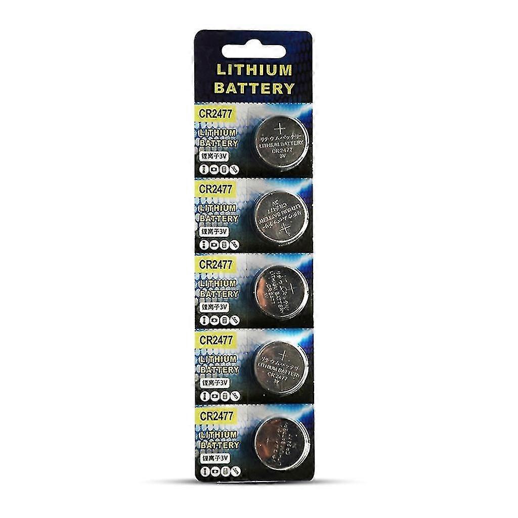 5pcs Cr2477 Button Cell Batteries 3v Lithium Batteries Cr 2477 For ...