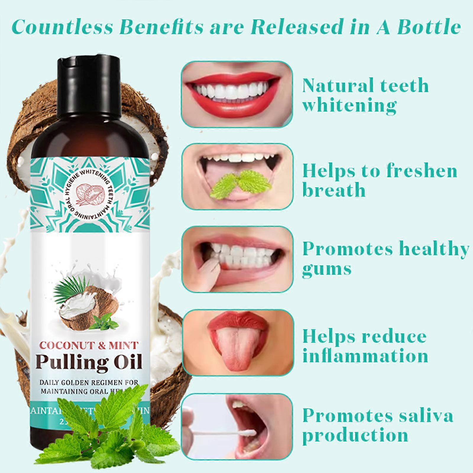 Coconut Oil Pulling with Tongue Scraper for Fresh Breath and Oral ...