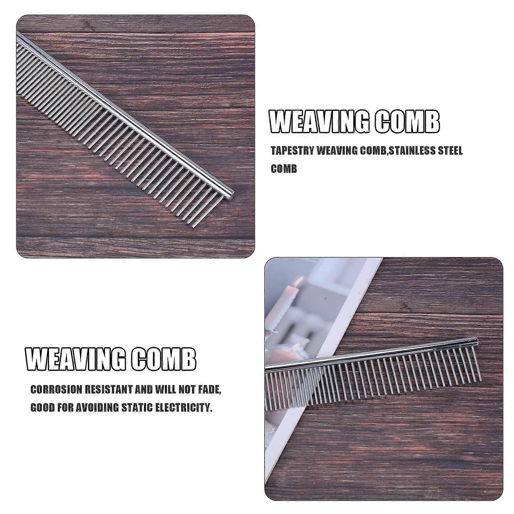 Macrame Fringe Comb Tapestry Weaving Comb Stainless Steel Craft for ...
