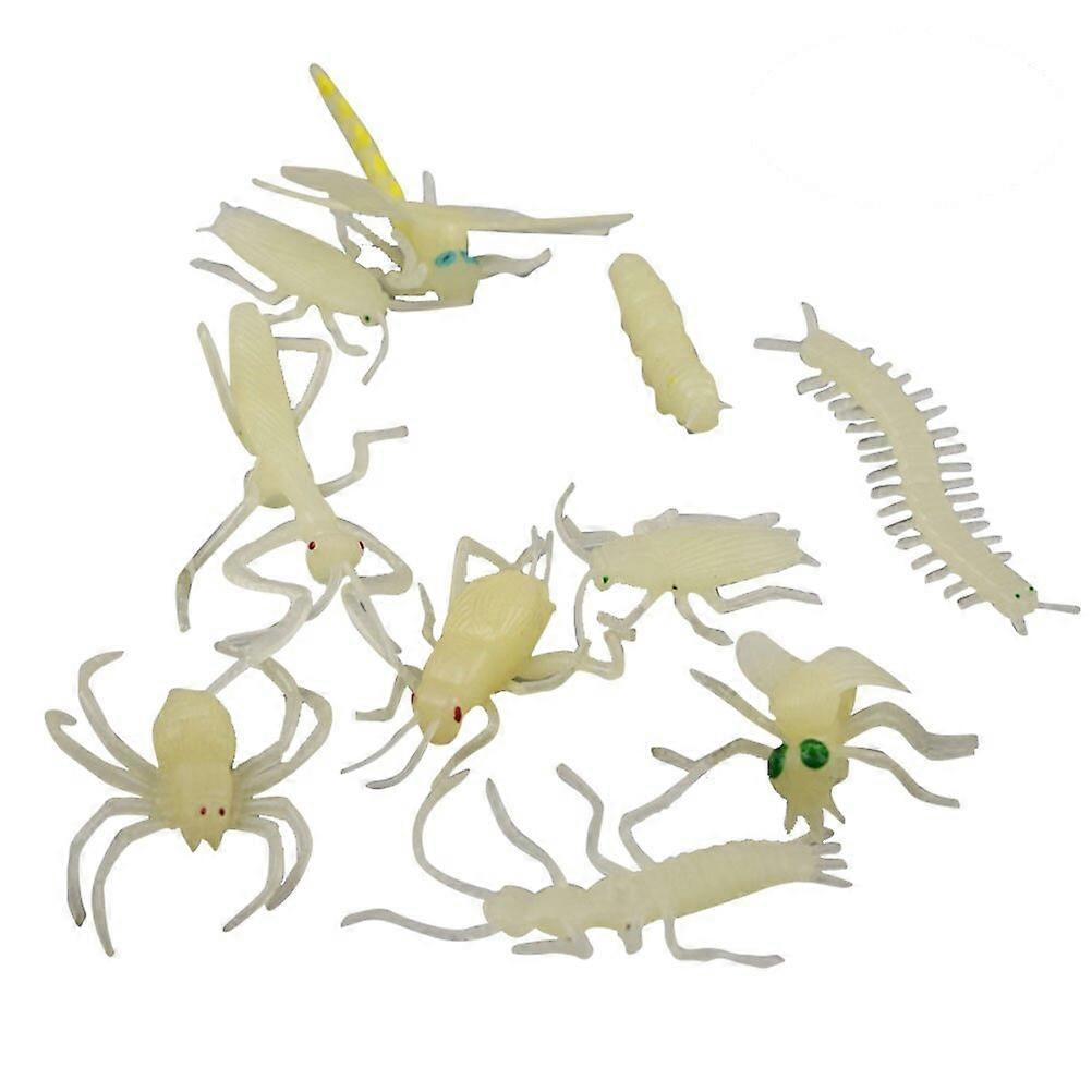 20pcs Plastic Glow in the Dark Bugs Insects Flashing Insect Model ...