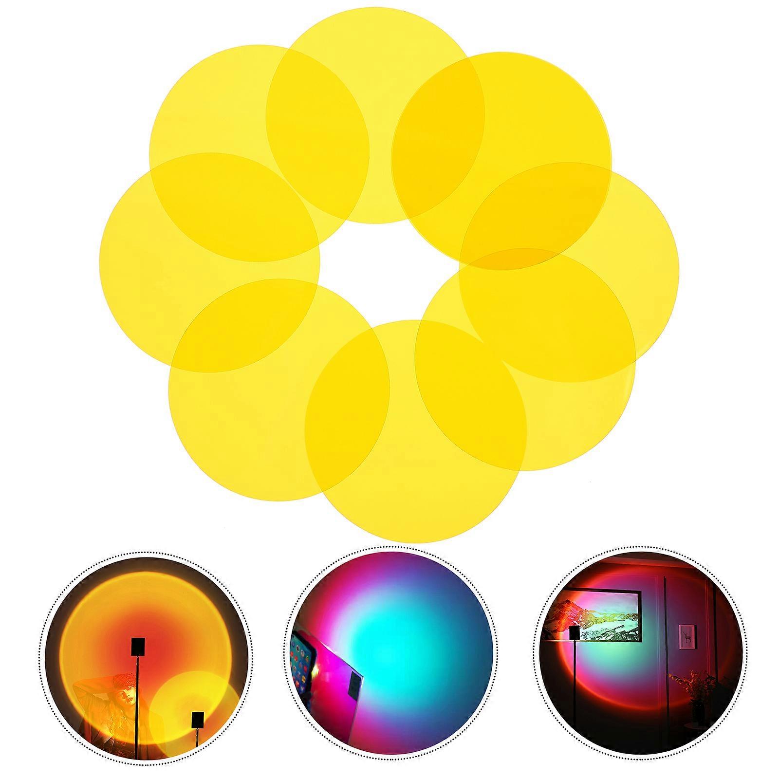 10pcs Colorful Sunset Light Atmosphere Light Dazzle Color Film Photo ...