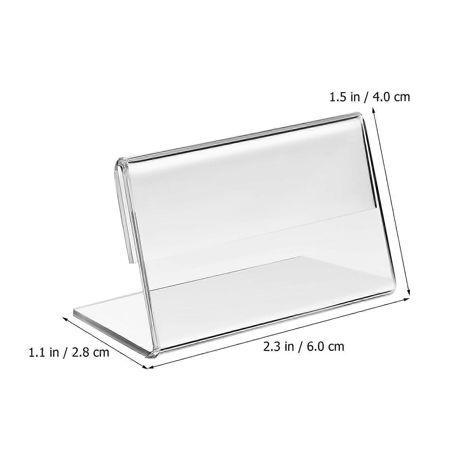 40 Pcs Sign Holders Card Display Stand Market Stall Display Card Stand ...