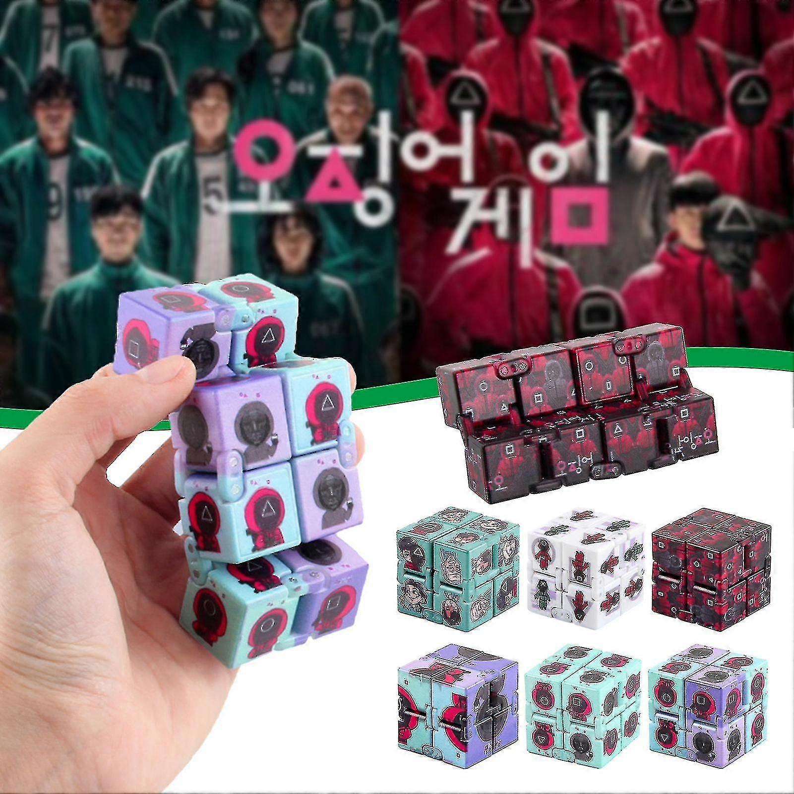 4cm X 4cm X 4cm Cubic Toy Cartoon Sticker Intellectual Development ...