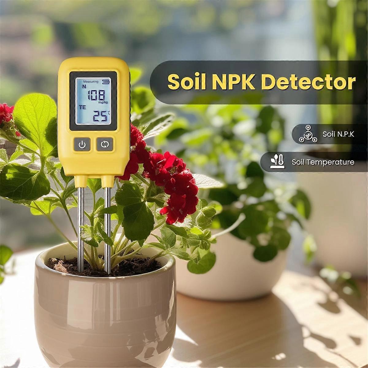 Soil N,P,K Temperature Sensor Nitrogen Phosphorus Potassium Detector ...