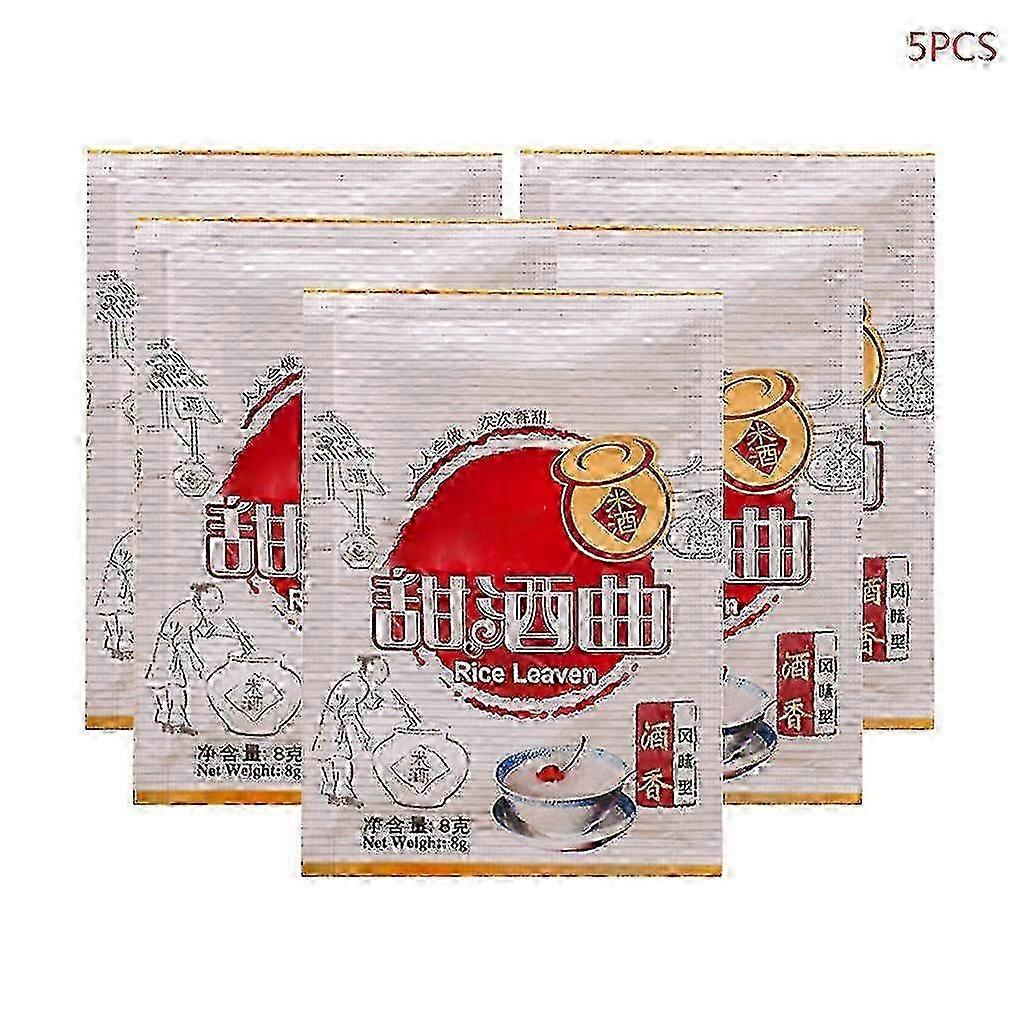 5 Packs Chinese Rice Wine Fermentation Starter Leaven Powder Flavor ...