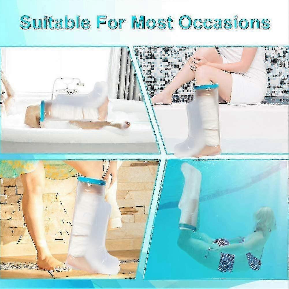 Waterproof Leg Cast Cover For Showering, Reusable Covers For Leg And ...