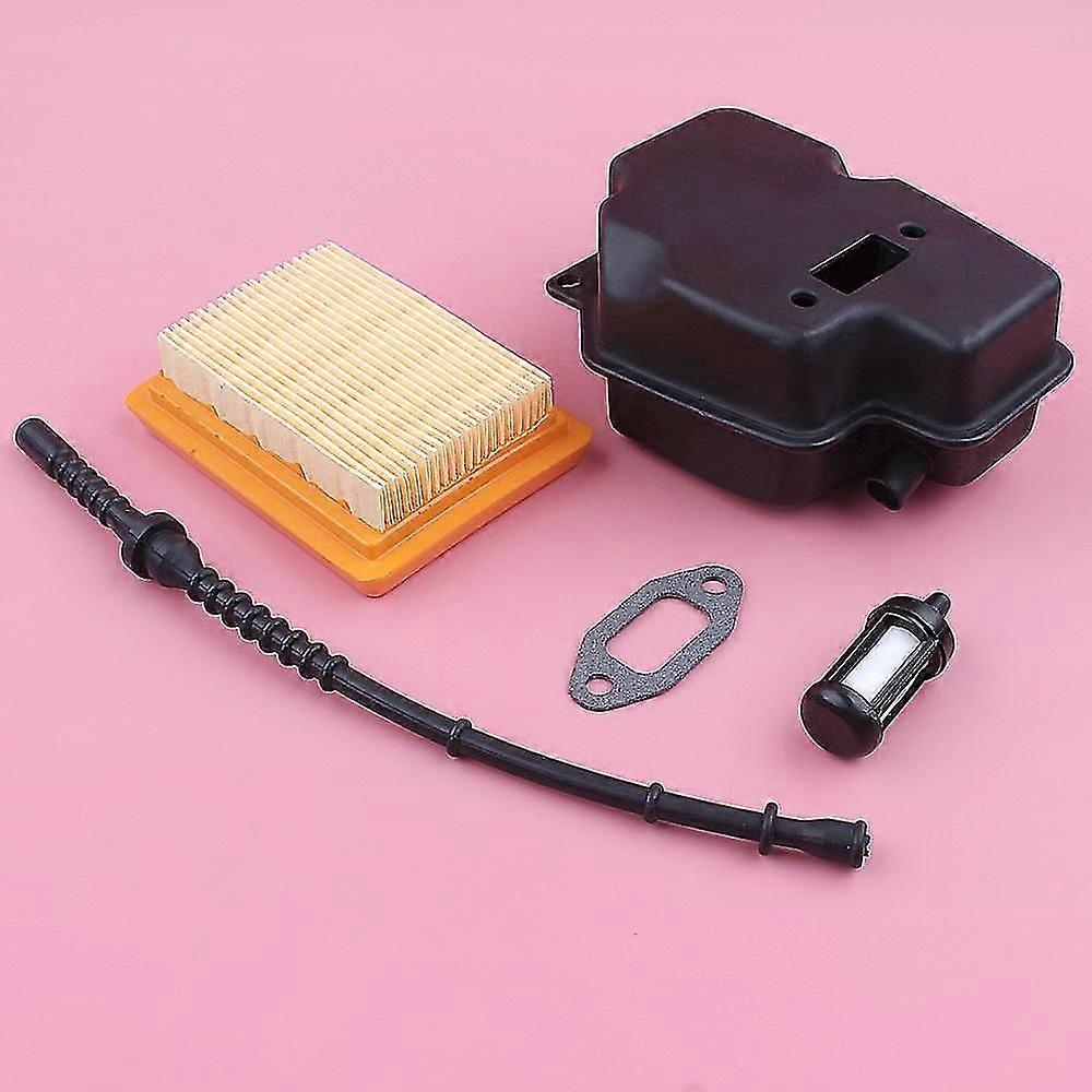 Tib Exhaust Muffler For Stihl Fs120 Fs200 Fs250 Air Fuel Filter Line ...