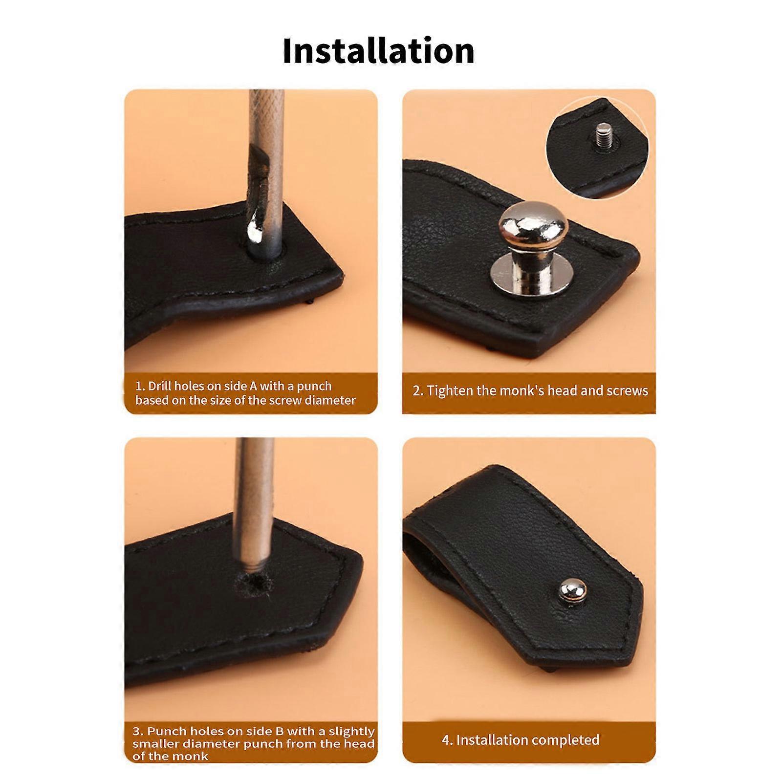 4MM 7MM 8MM Metal Screws Spikes and Studs for Clothing Shoe Belt Bag ...