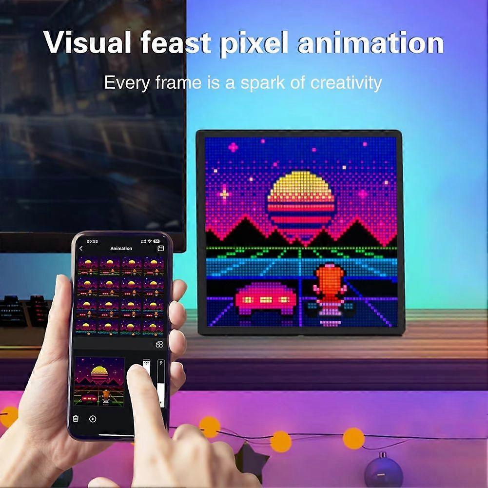 LED Pixel Display 64x64 RGB LED Matrix Panel Programmable Pixel Art ...