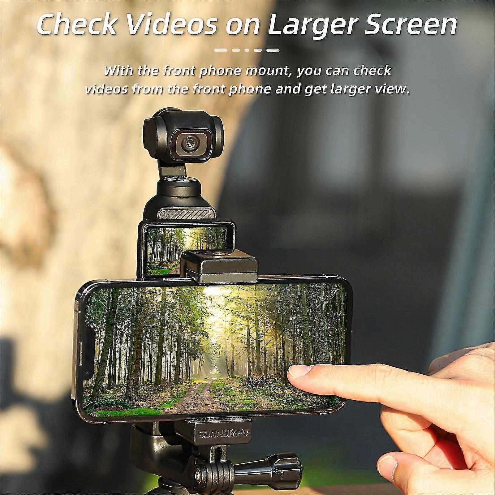 For DJI OSMO Pocket 3 Sunnylife Front Phone Holder Mount Handheld ...
