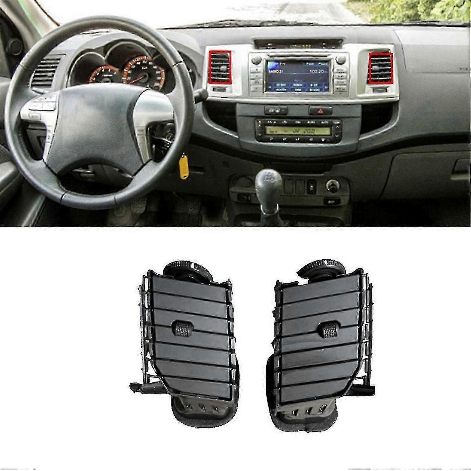 Front panel air vent assembly for Toyota Hilux 2004-2015 AC | Fruugo UK