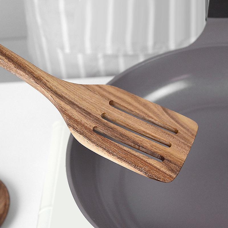 Teak Solid Wood Spatula Cooking Spatula for Non-Stick Frying Spatula ...