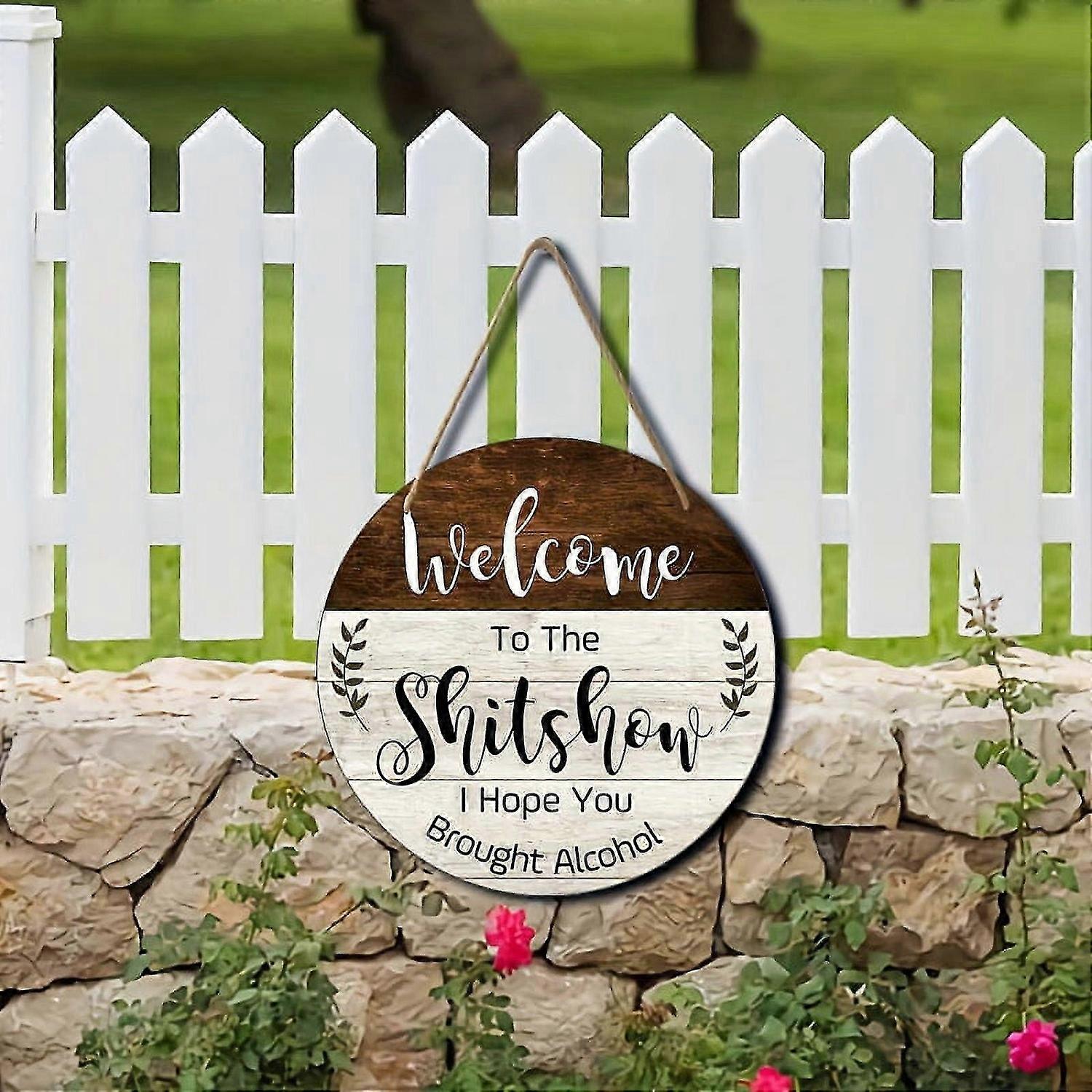 Humorous "Welcome To The Wood" Rustic Wood Sign (8"x8") - Lively ...