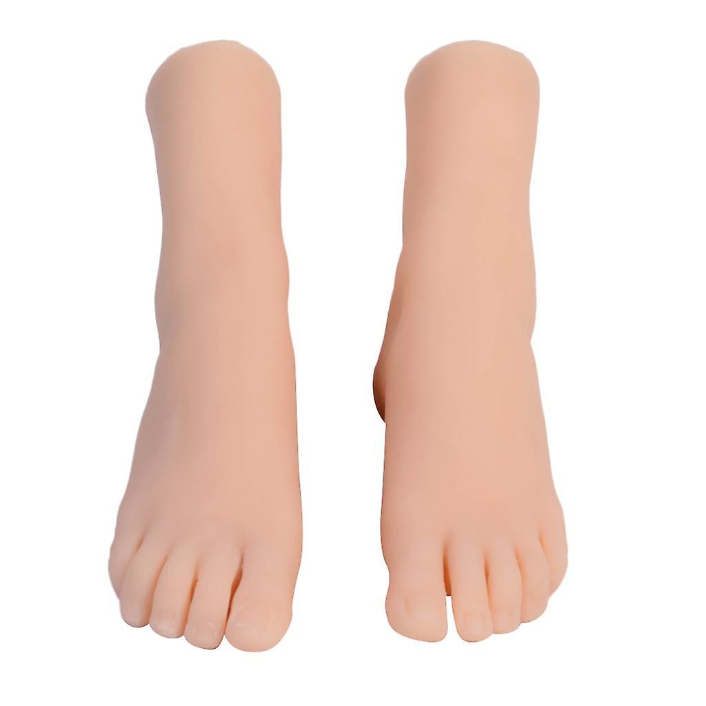 2szt Realistyczne kobiece stopy, elastyczny kolor skóry Stopy ...
