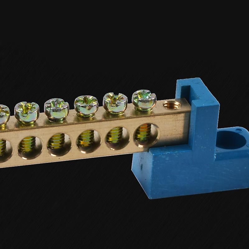 Terminal Block Blue Terminal Bus Bar 10 Positions Screw Terminal ...