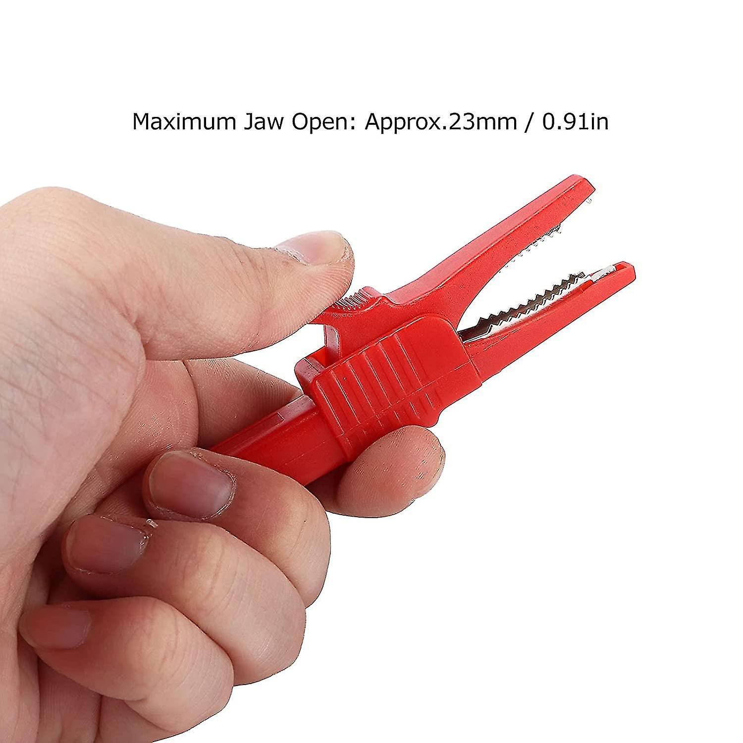 Insulated Clip Electrical Mini Test Clamp Clips Multimeter Test Leads ...