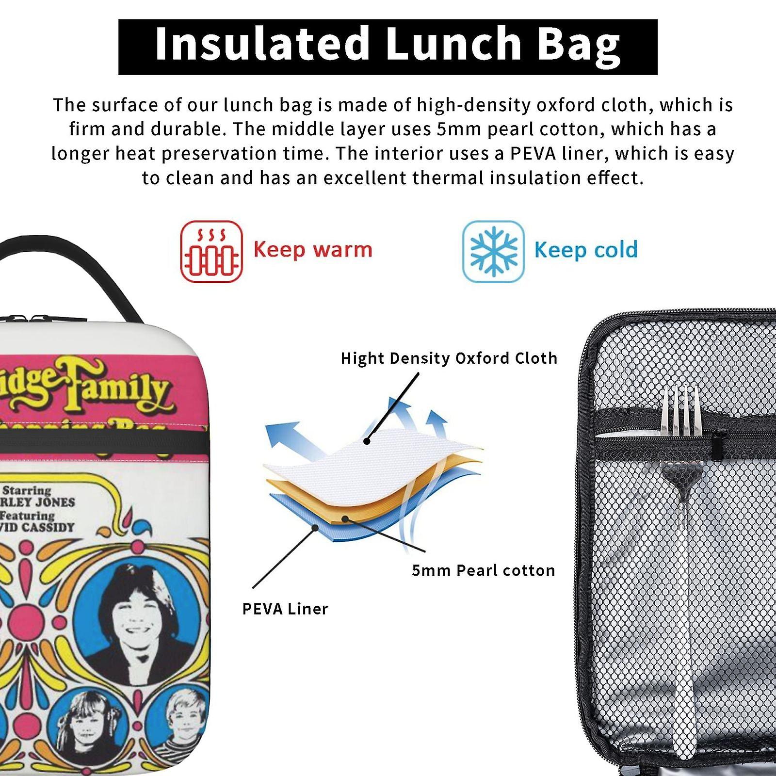 The Partridge Family Lunch Box Portable Handheld Insulated Lunch Bag ...