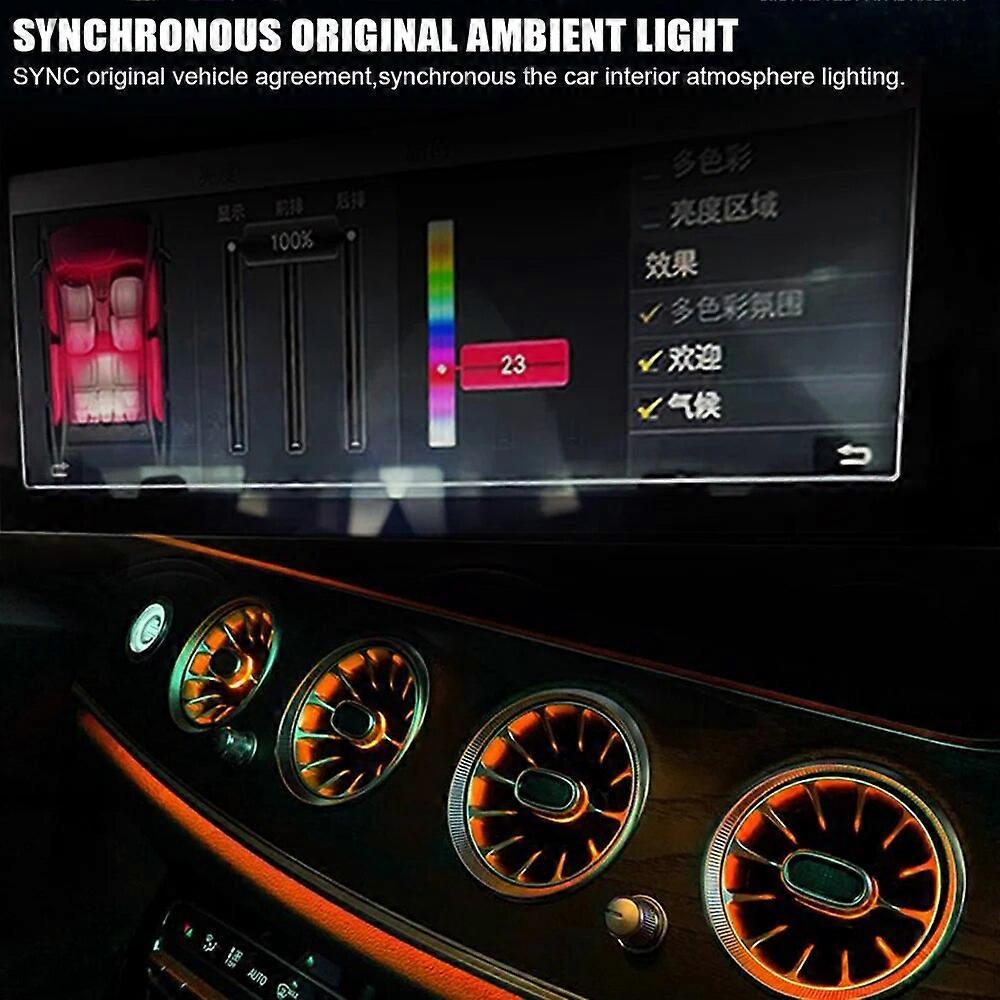 Car Interior Vent Tweeter Turbine Decorative Smart RGB Lights LED ...