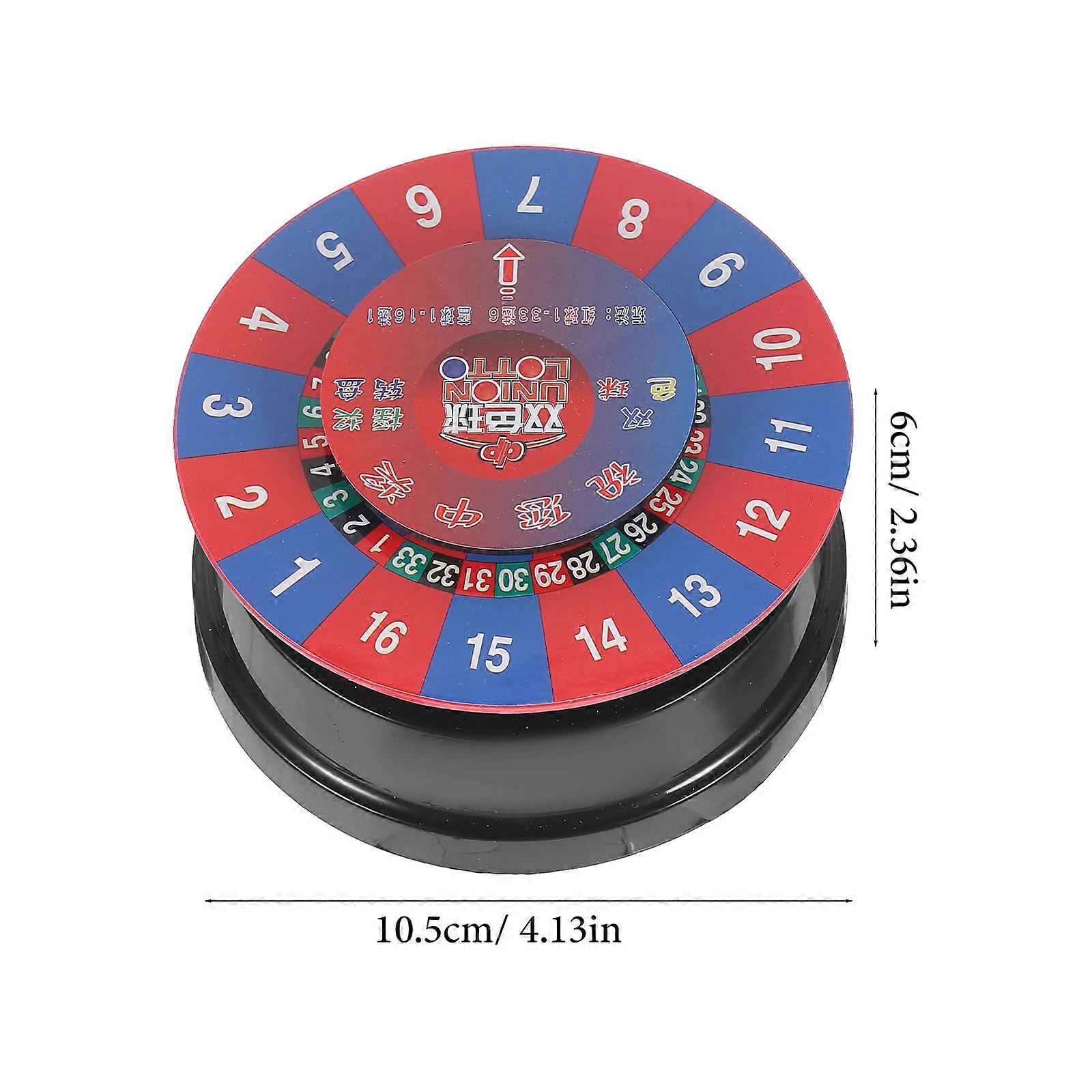 Electric Roulettes Game Wheel Dual-colored Number Roulette Wheel Party ...