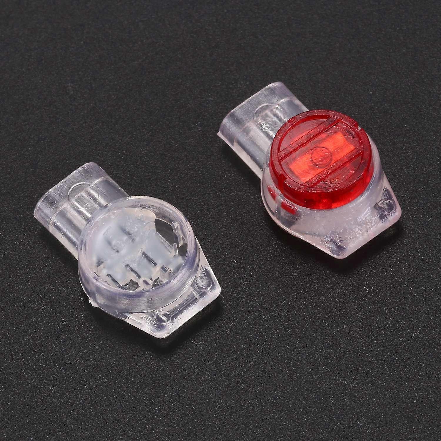 55 Pieces Gel Splice UR Connector 3 Port Wire Connectors Red+Clear ...