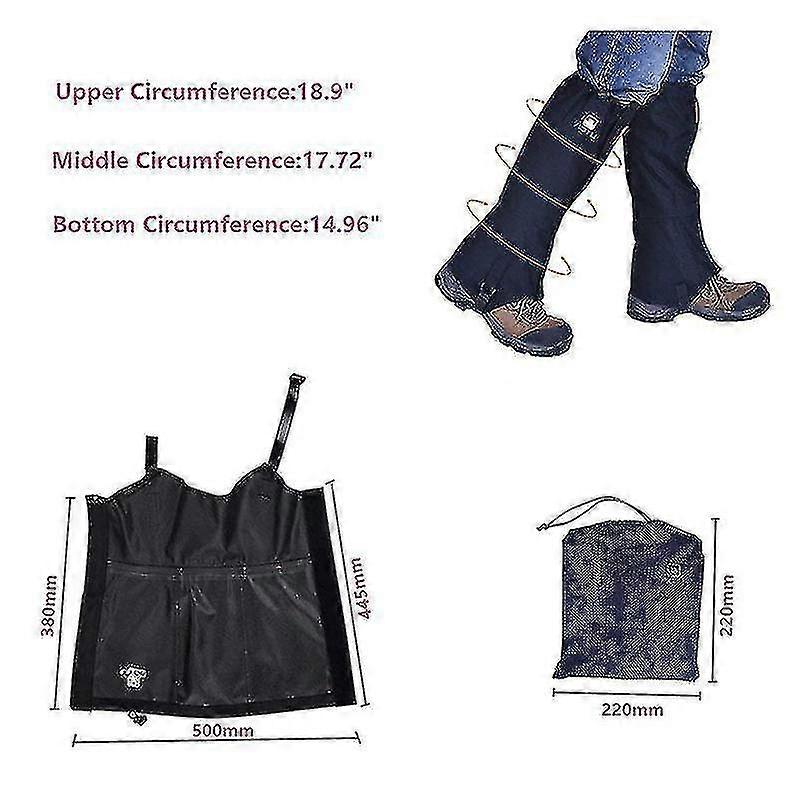 Anti bite snake guard leg protection gaiter cover waterproof breathable ...