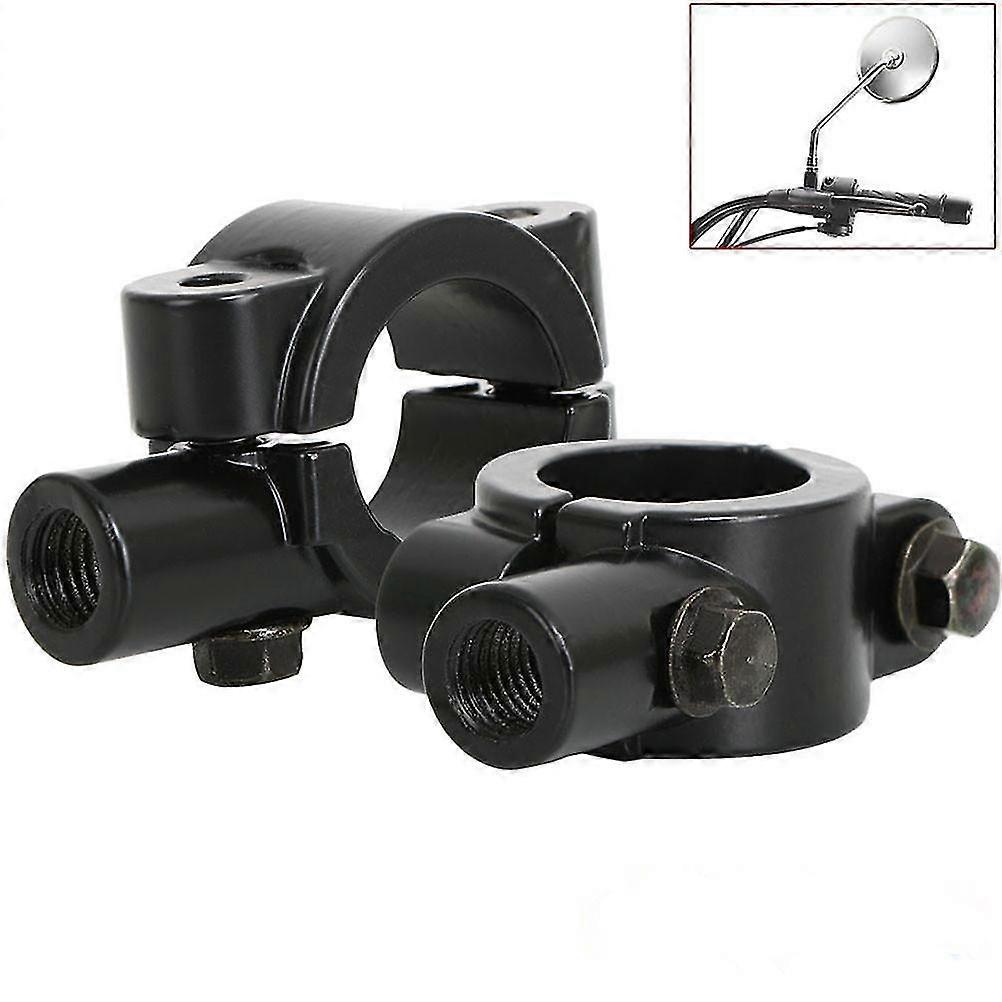 2 Pcs Bike Mount Atv Handlebars Motorcycle Handlebar Mirror Mounts ...