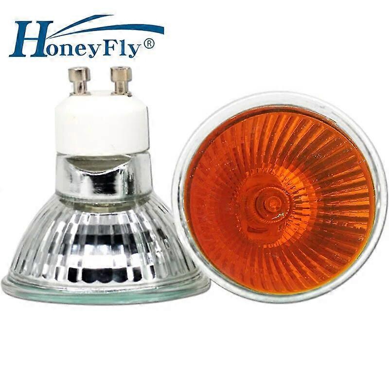 HoneyFly 5pcs Amber Flame Lamp 35W 50W 110V/220V GU10 Dimmable Orange ...