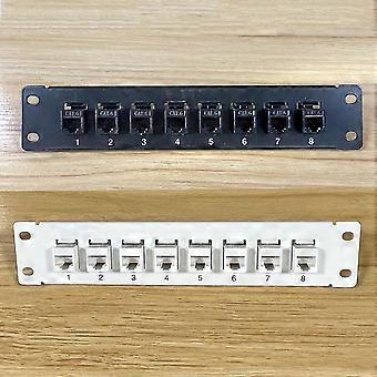 8-port Cat6 Shielded Patch Panel 10g Ready Metal Housing Color-coded ...
