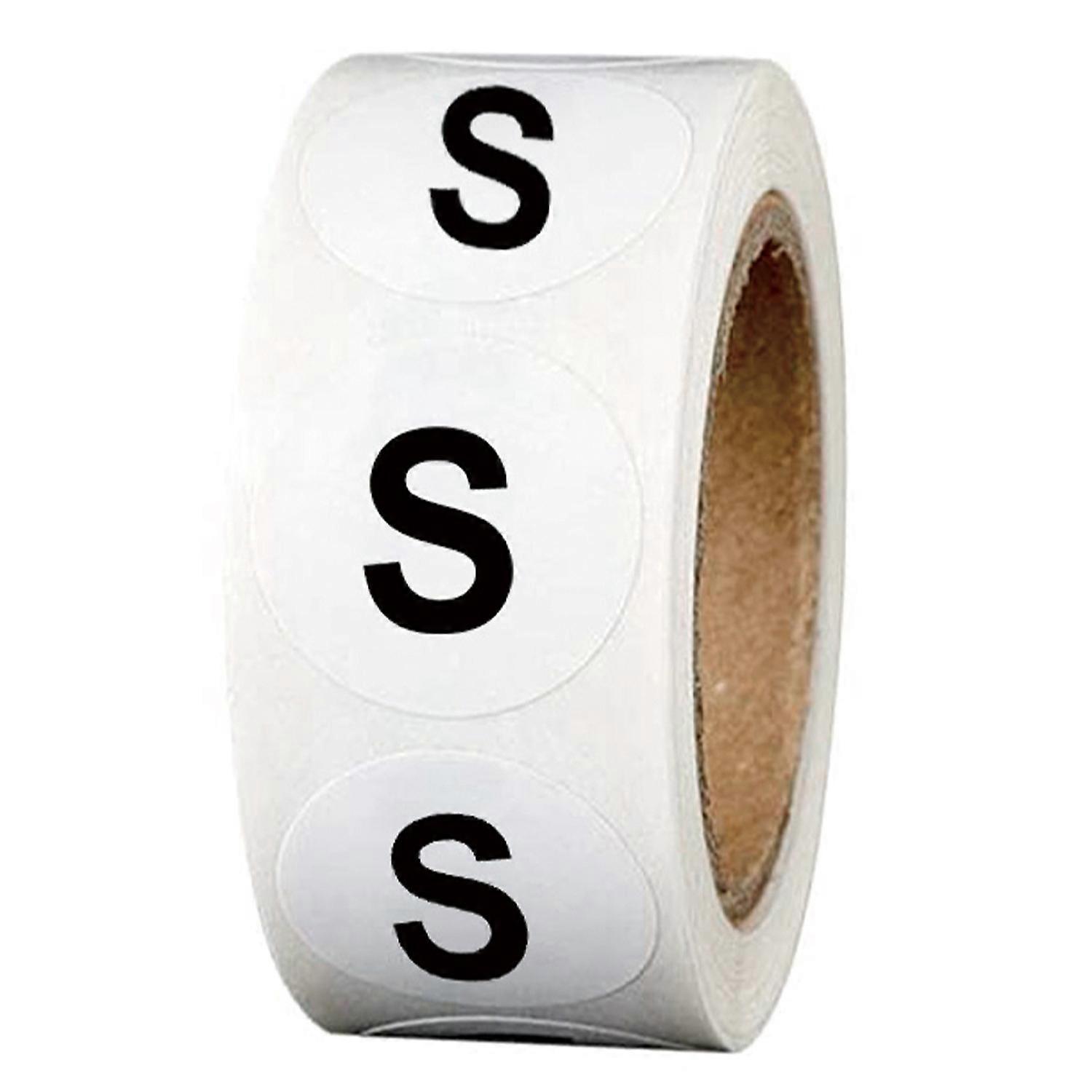3500 Pcs Clothing Size Round Sticker Labels in Full 7 Sizes (XS, S, M ...