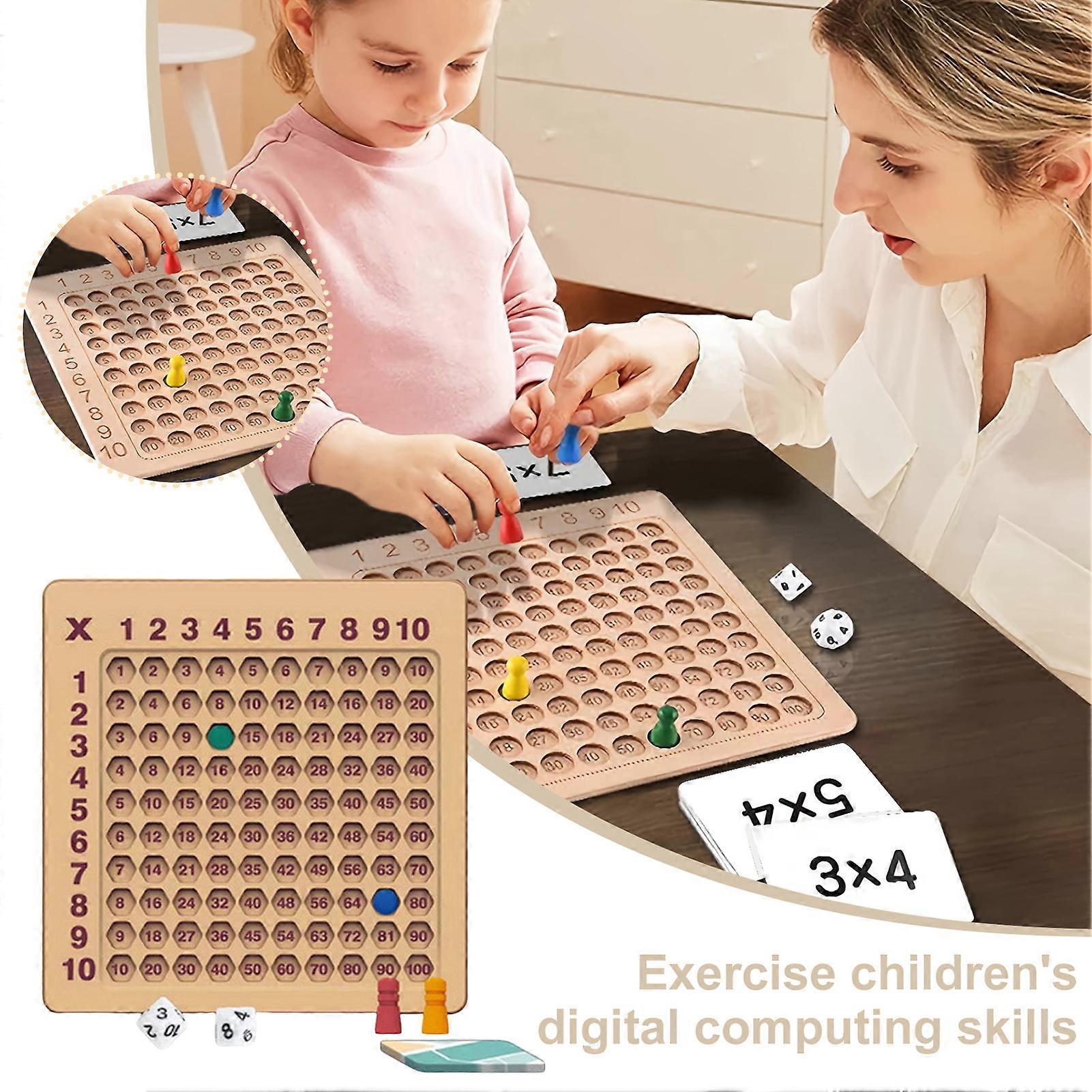 Kids Magnetic Multiplication Board Numerical Calculation Ability Math ...