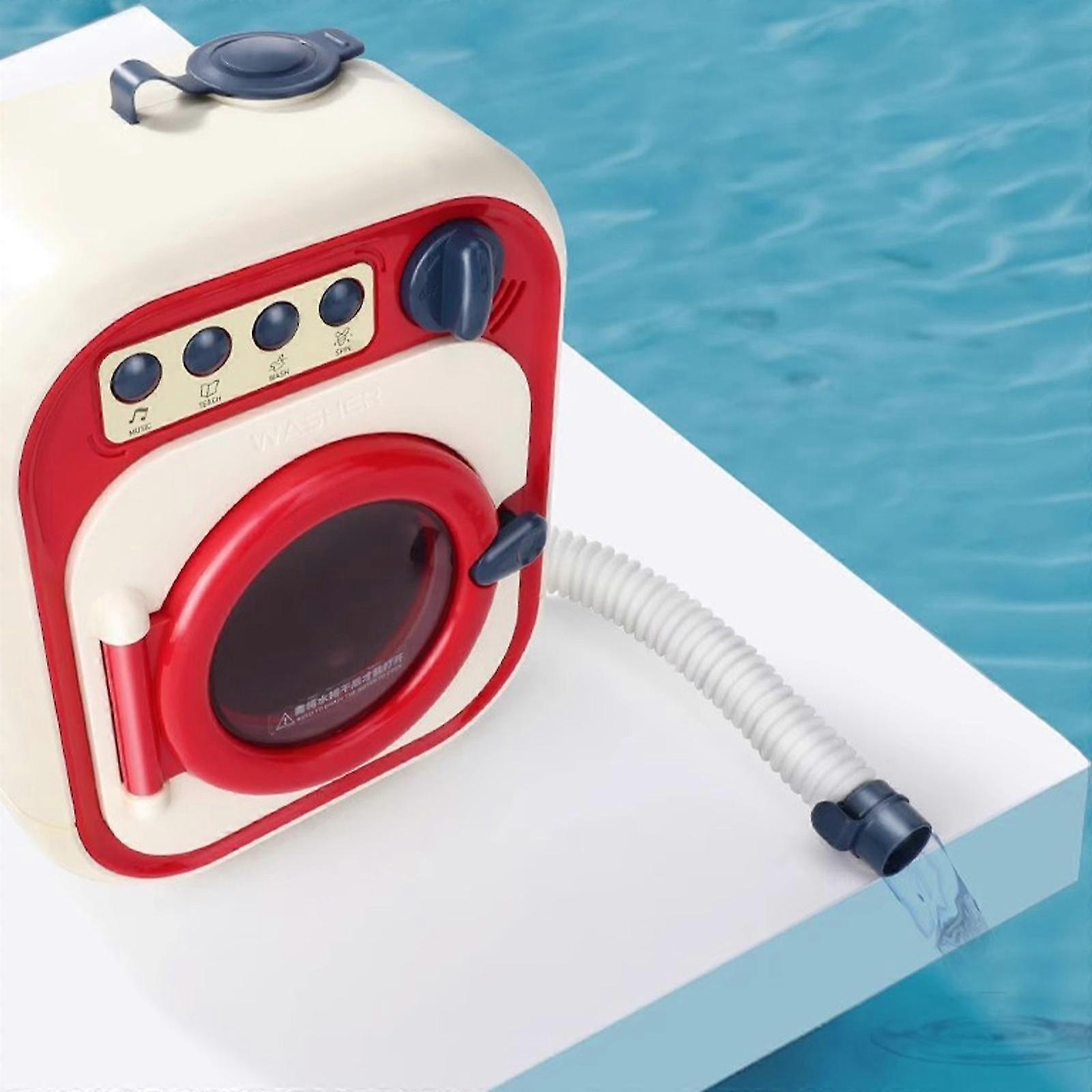 Kids Mini Washing Machine Toy Realistic Laundry Play Appliance With ...