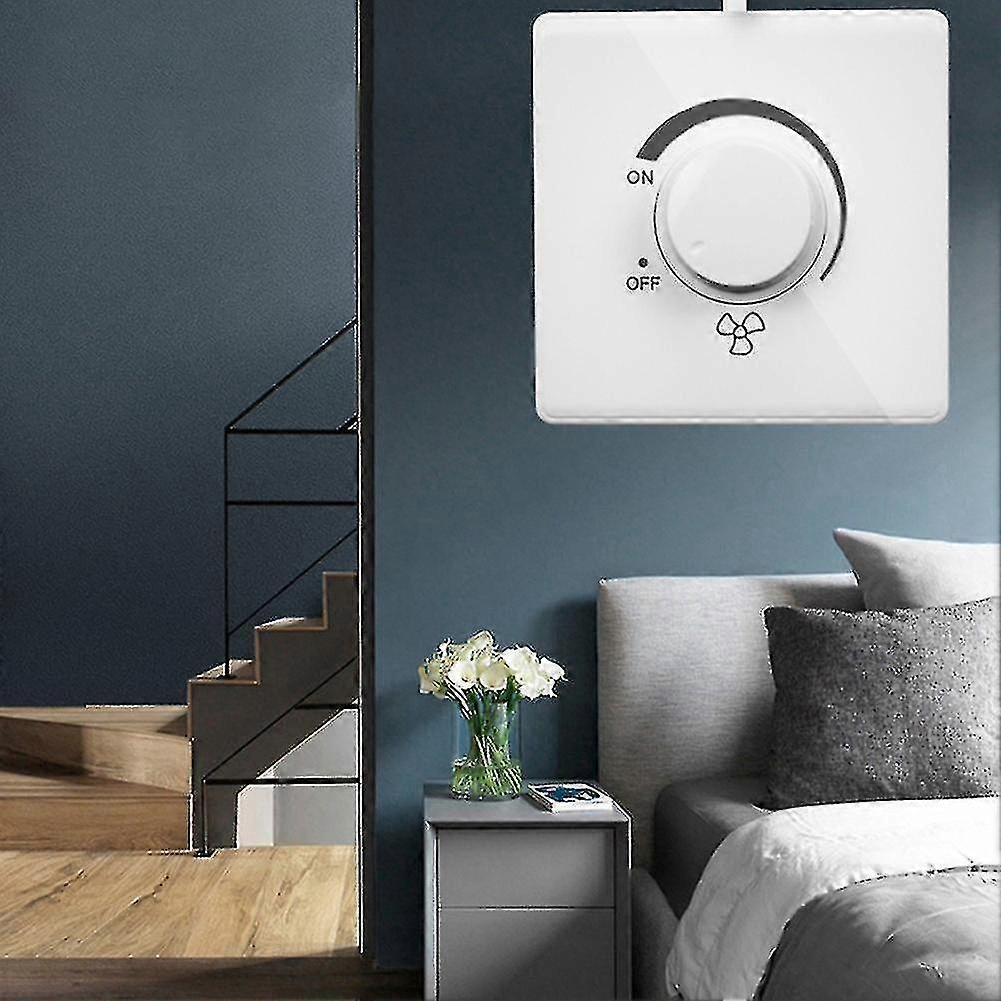 86 Type Ceiling Fan Adjustment Stepless Speed Controller Wall Switch ...