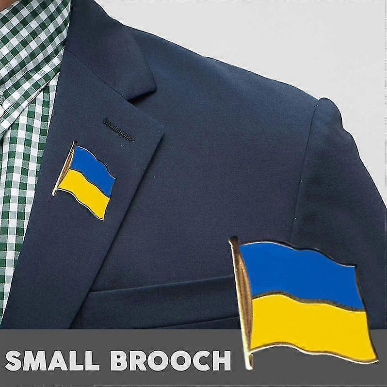 Ukraine Flag PinDouble-sided national flag Pin Dove of peace Pin For ...