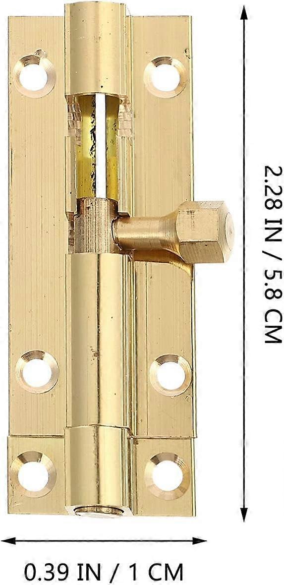 Sliding Bolt Door Lock Locks Chain Lock Heavy Duty 2pcs Bolt Copper ...