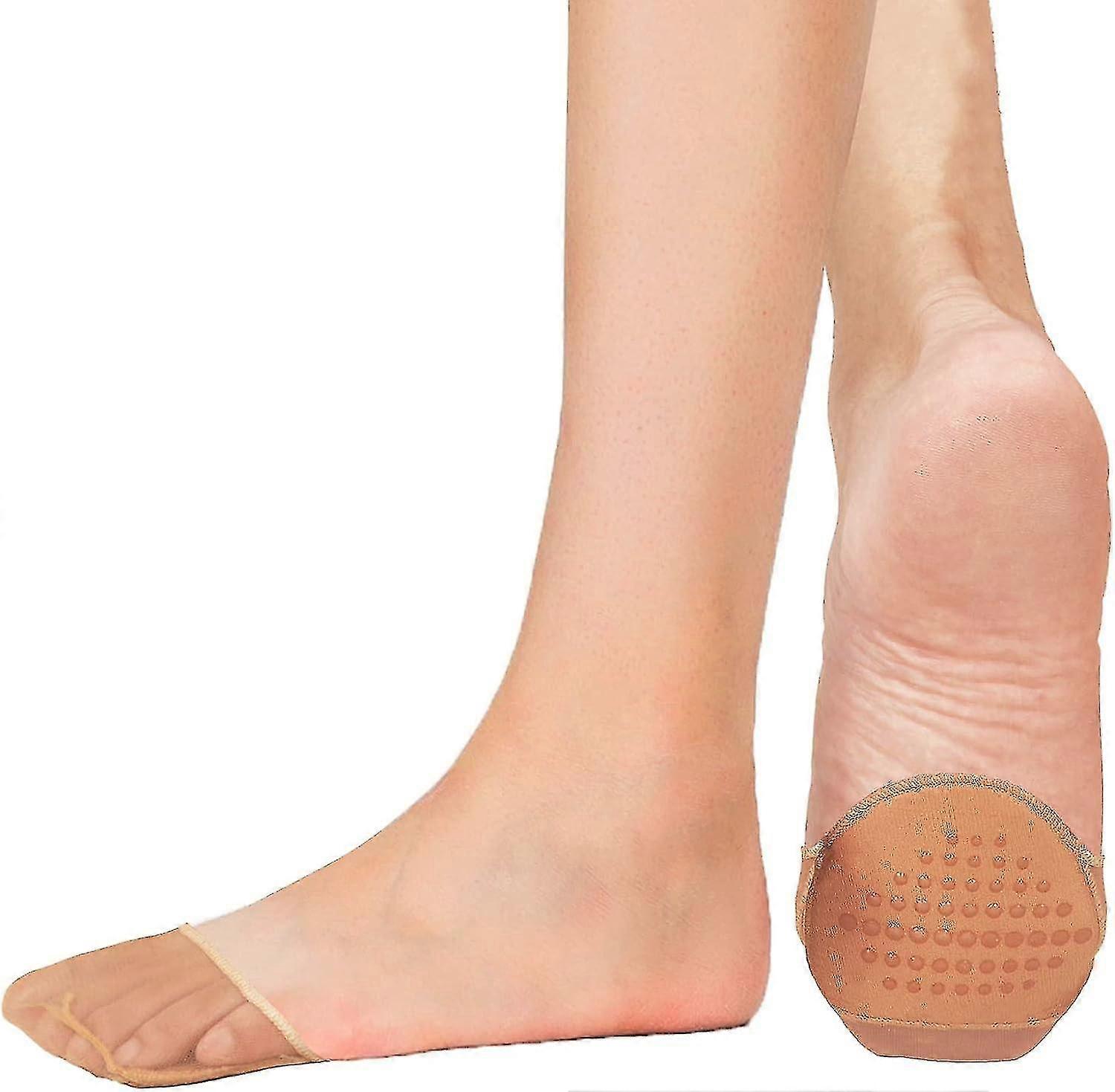 3 Pairs Women's Toe Topper Socks Non Slip Toe Cover No Show Half Socks ...