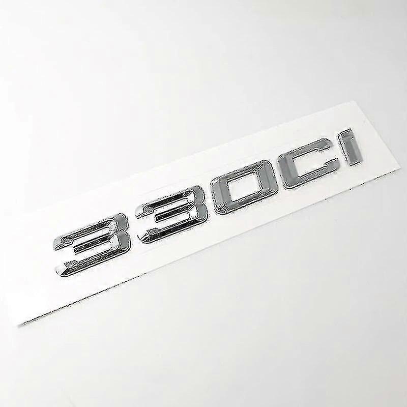 3d Abs Black Chrome Car Letters For Bmw E46 325ci 328ci 330ci Logo ...