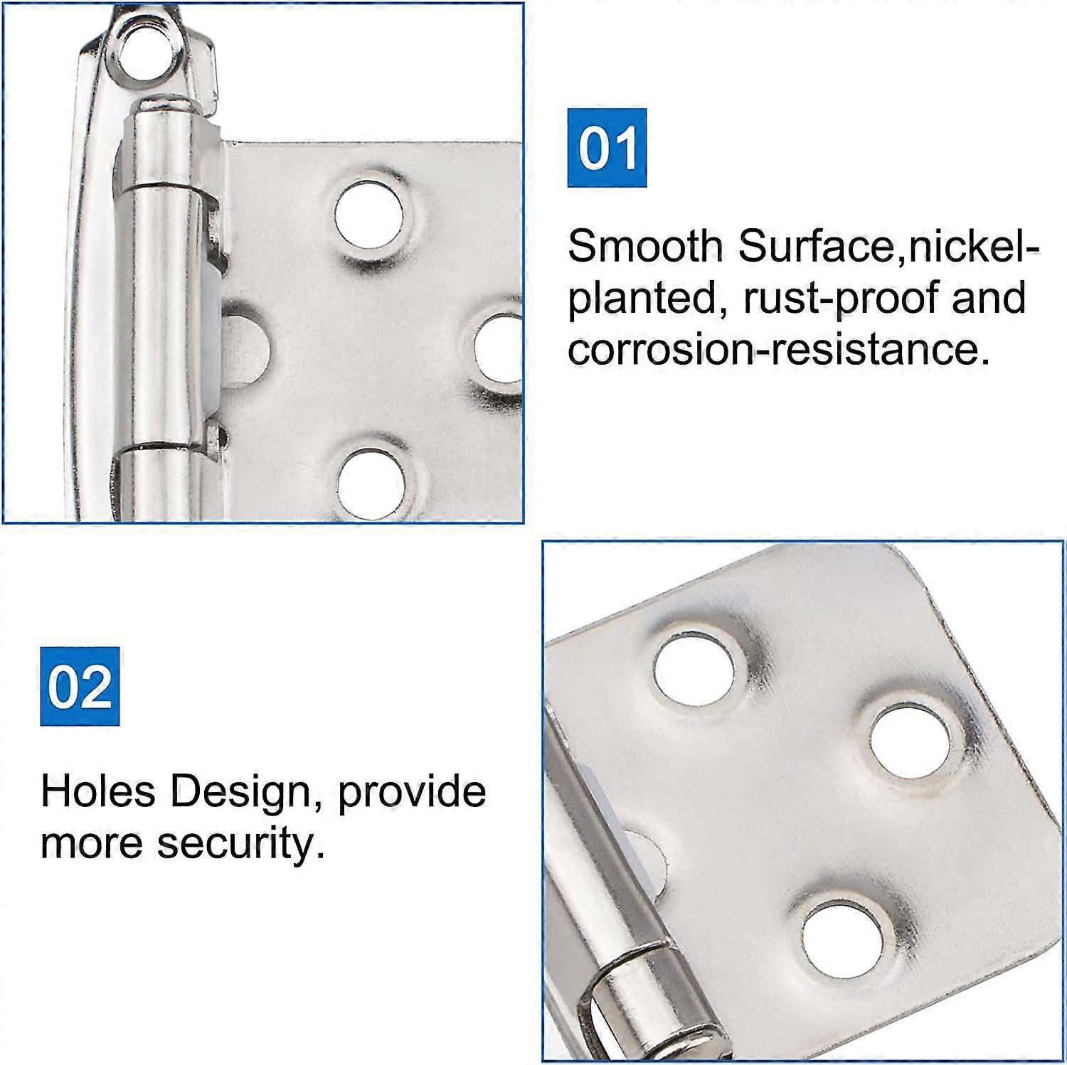 Door Hinge, 1 Pairs Overlay Cabinet Hinge Cupboard Door Hinge Concealed ...