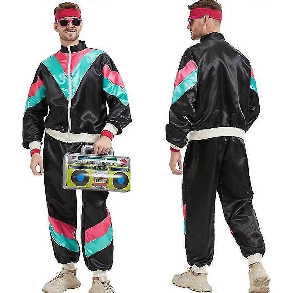 80s 90s Tracksuit for Men Women Retro Hip Hop Outfit Track Suit ...