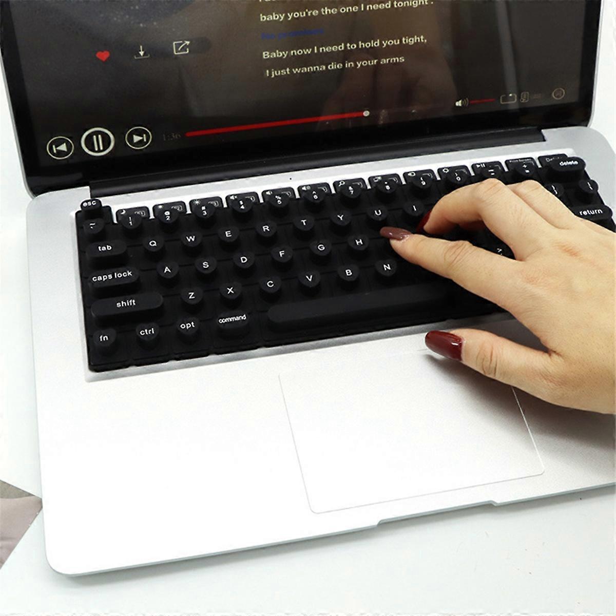 Silicone Keyboard Film Protective Cover Portable Long Nails Typing ...