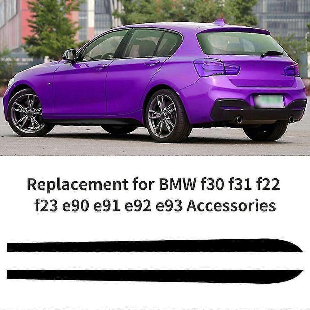 2pcs Side Skirt Racing Stripes Decal Stickers Vinyl Replacement for BMW ...