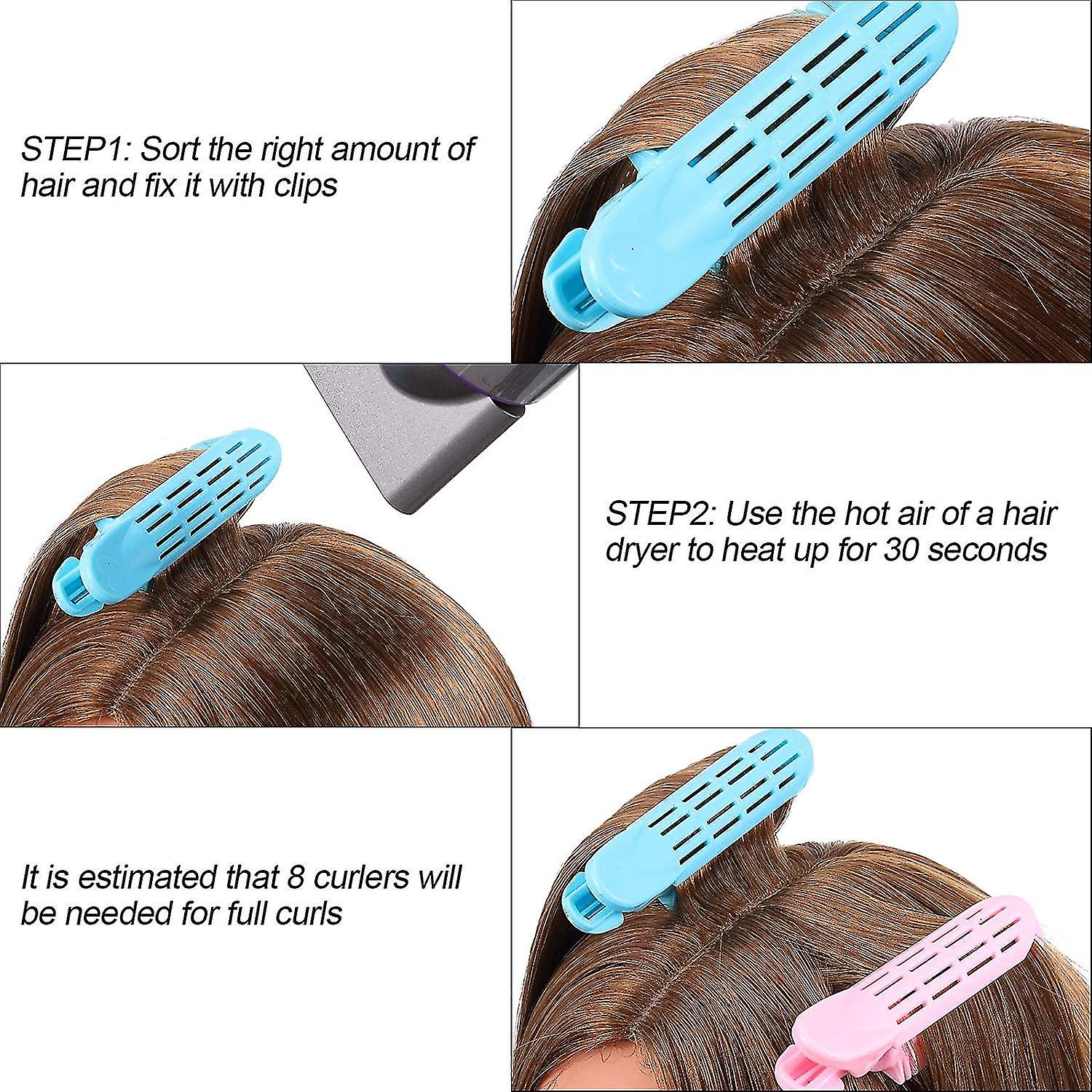 9pcs Hair Root Clips, Volumizing Self Grip Volume Hair Curler | Fruugo SE
