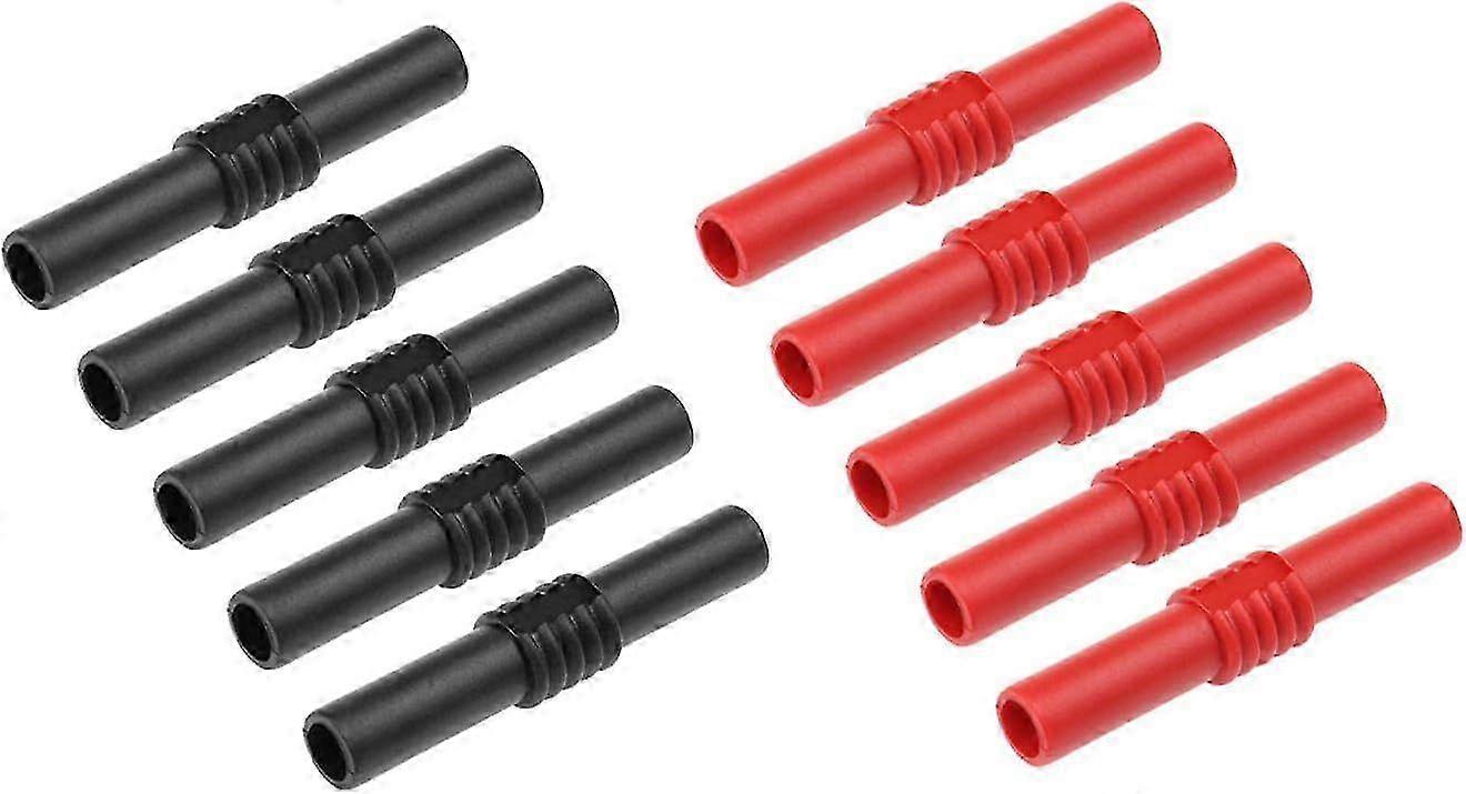 10Pcs Insulated Banana Plug Female to Female 4mm Banana Jack Coupler ...