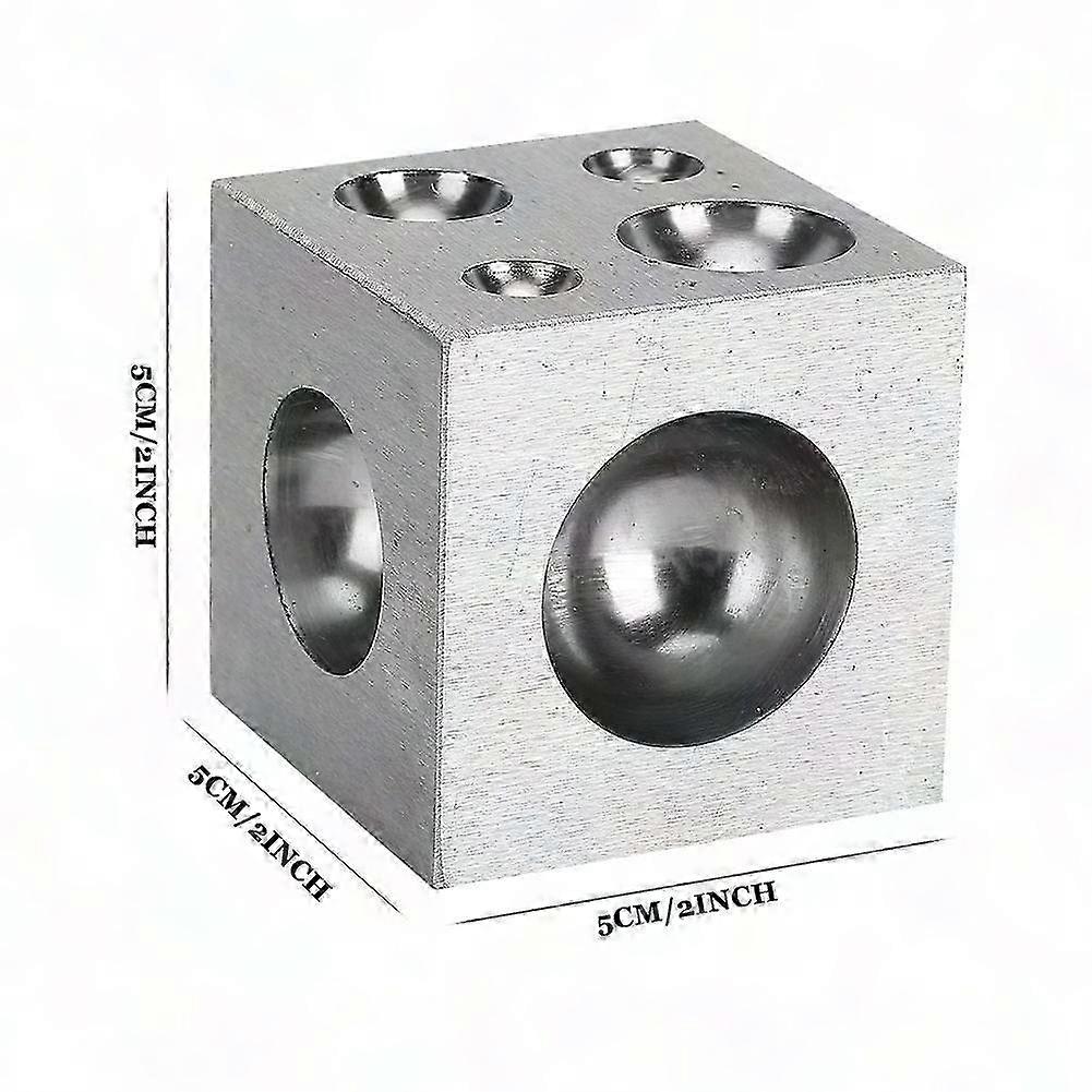 Jewelry Crafting Dapping Block with 18 Holes - Premium High-Hardness ...